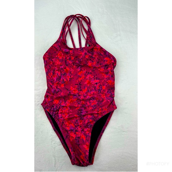 Jolyn Clothing | Swim | Jolyn Ryker Black Pink Splatter Paint Onesie ...